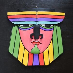 Vintage | Art | Vintage Laurel Burch Painted Wood Carved Tribal Aztec ...